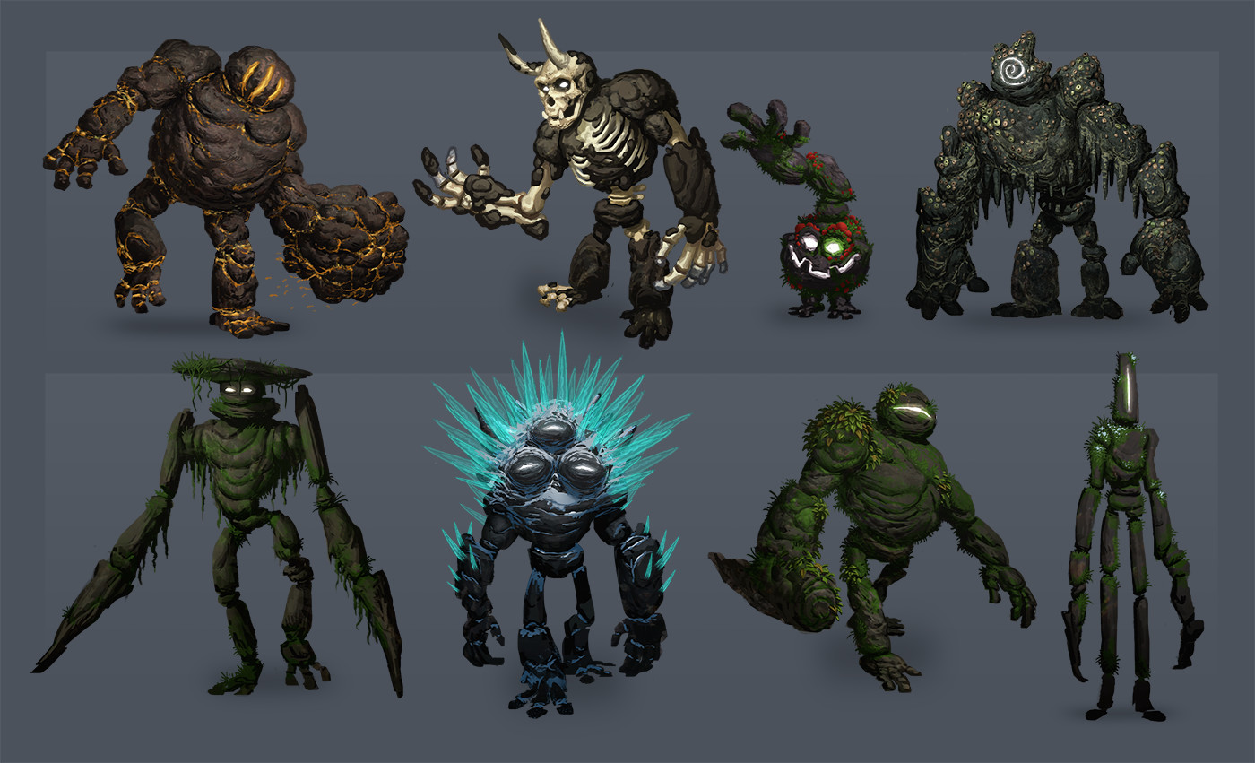 ArtStation - Rock Golem Concepts
