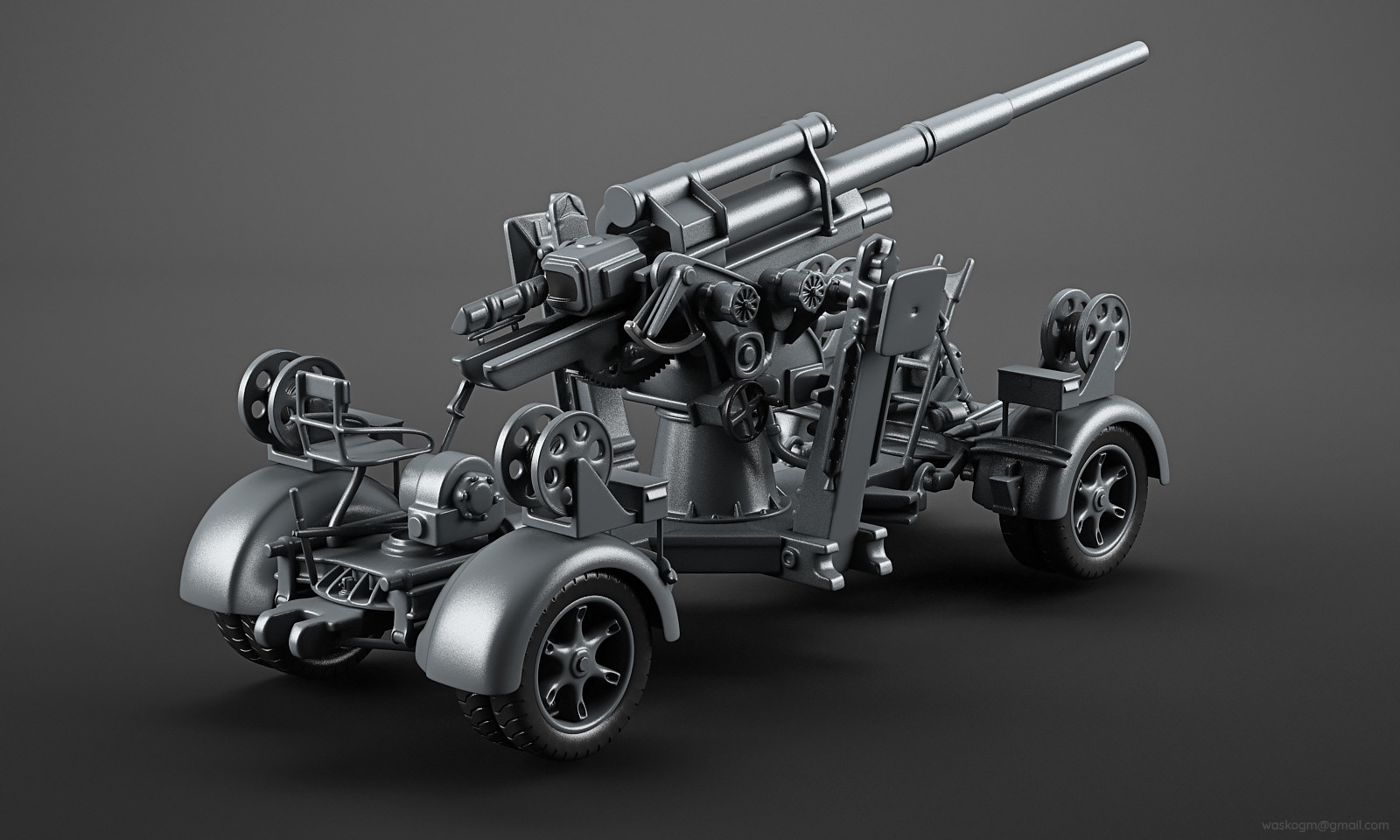Vasilije Ristovic - 8.8cm Flak gun