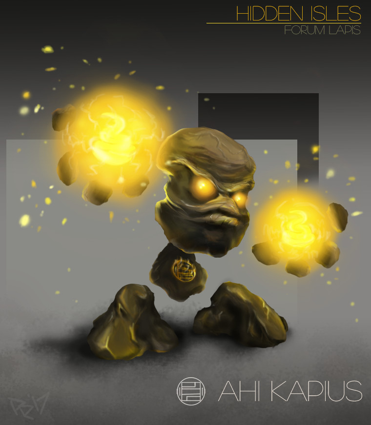 ArtStation - AHI KAPIUS (combat unit, representing Stone Clan)
