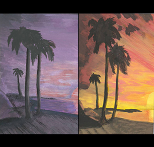 Warm And Cool Colors Painting - Amazadesign