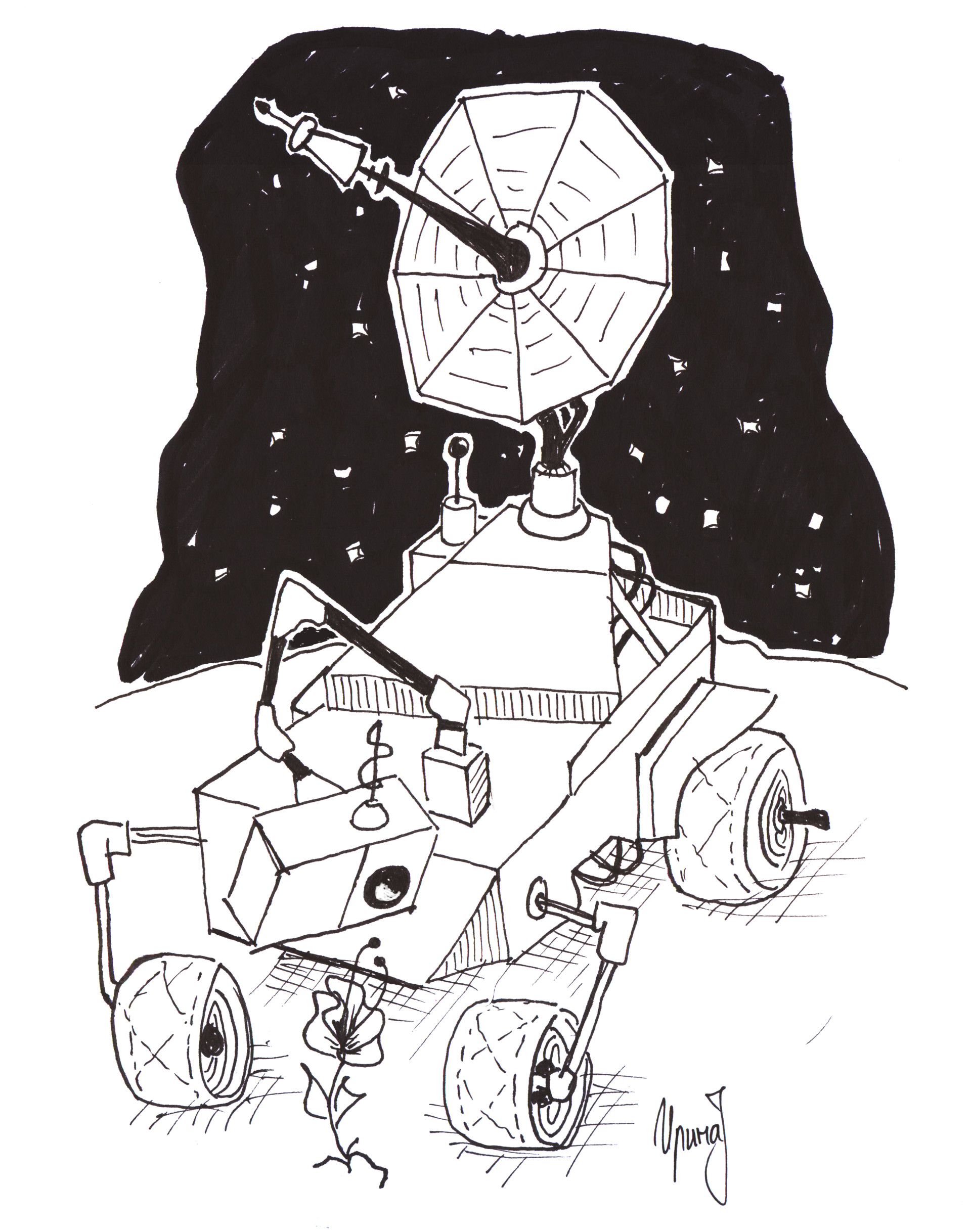 ArtStation - Spaceinktober/The Rover