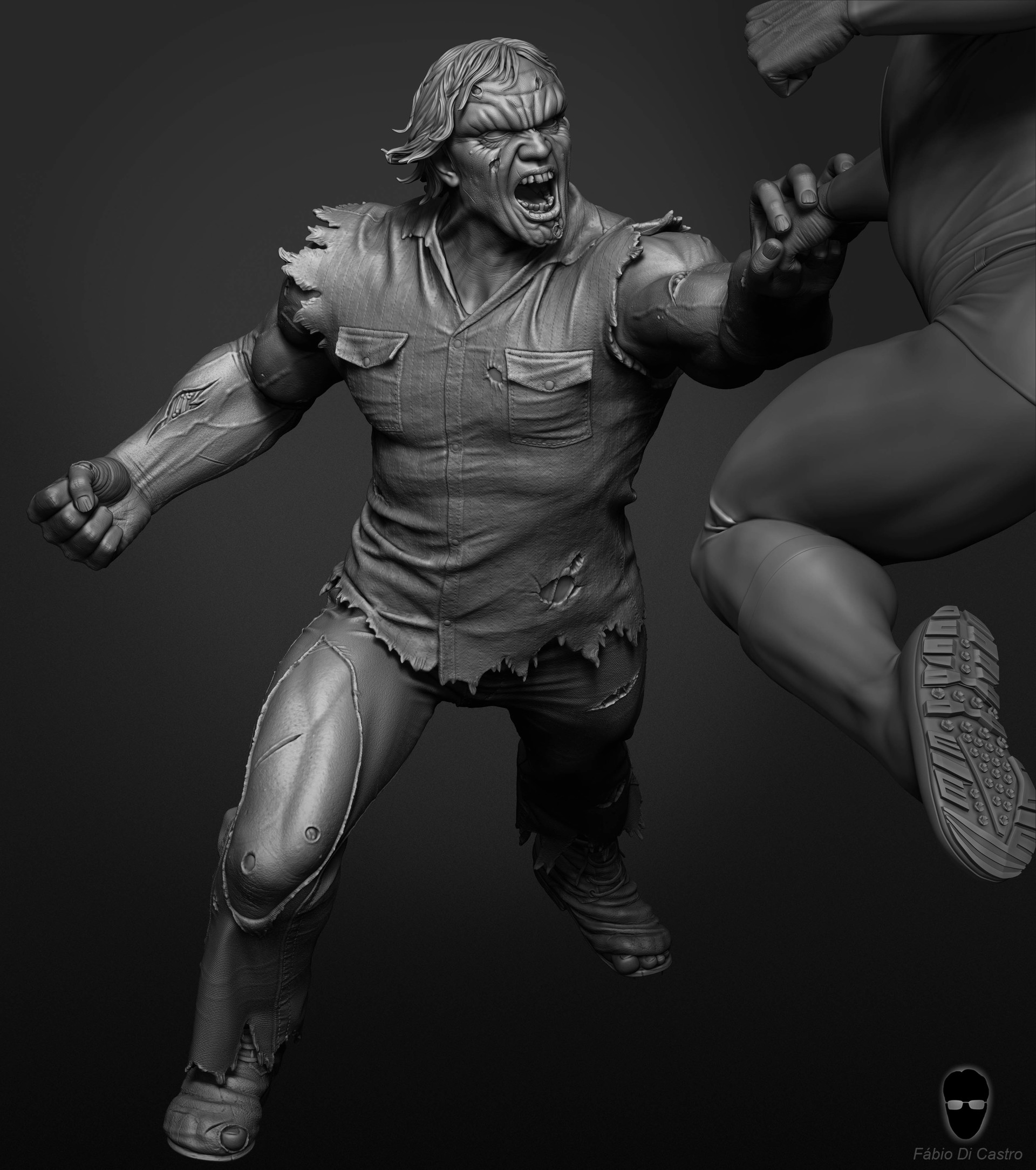 Fabio Leal - Diorama: Solomon Grundy VS Superman