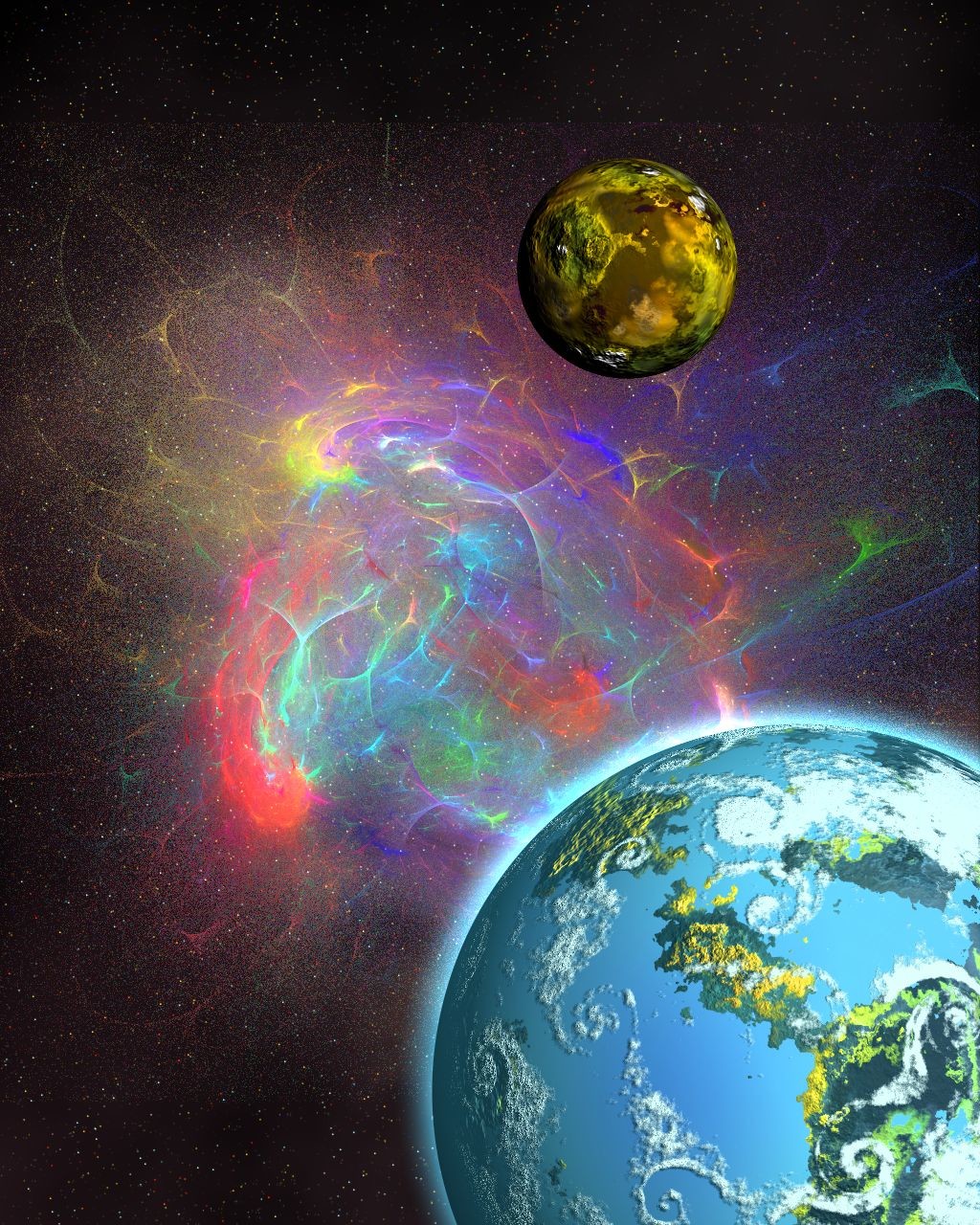 ArtStation - Rainbow Nebula