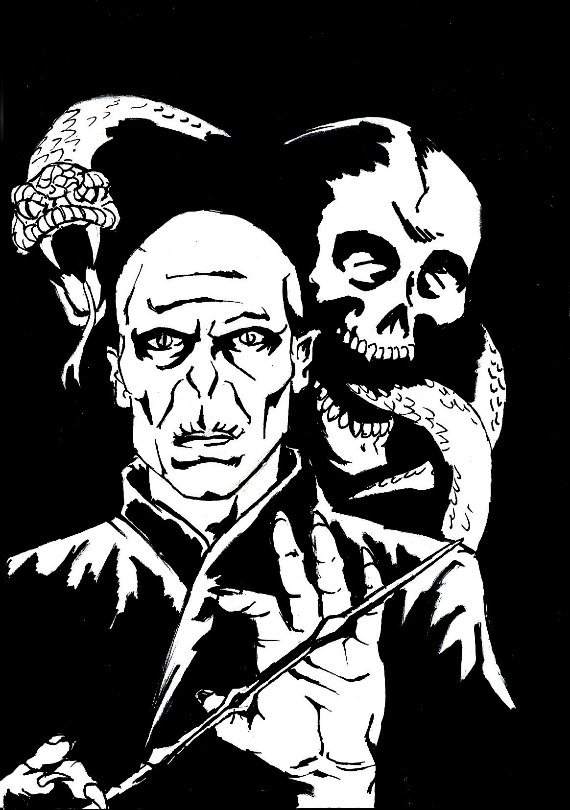 Voldemort Black And White