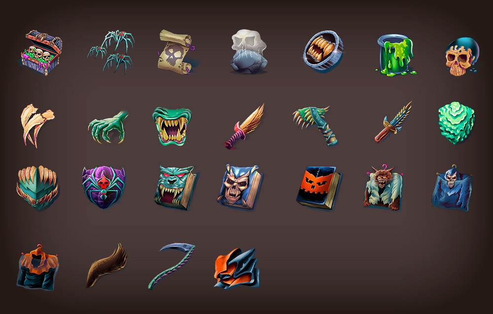 ArtStation - Horror Icons - Videogame