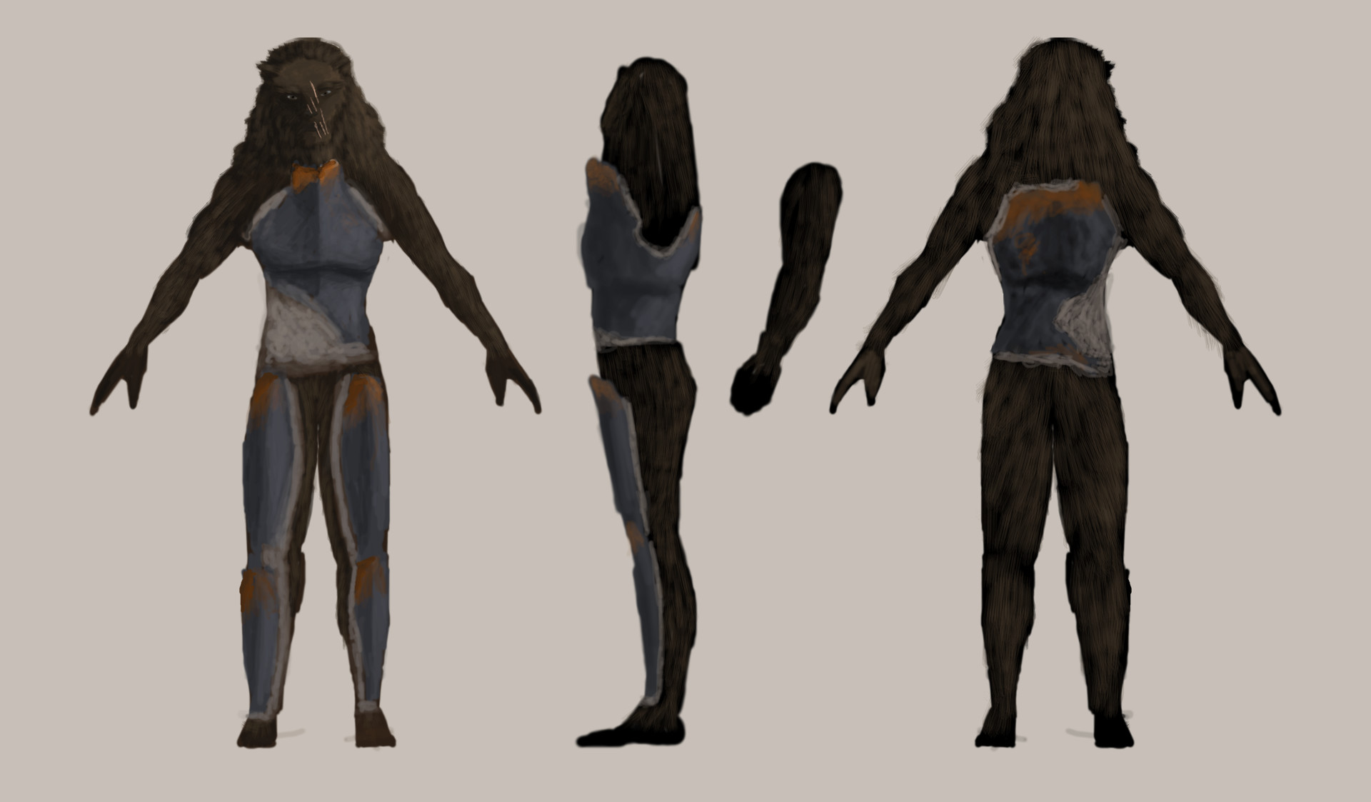 Mark Williams - Year 1 Character Design - Bear Women