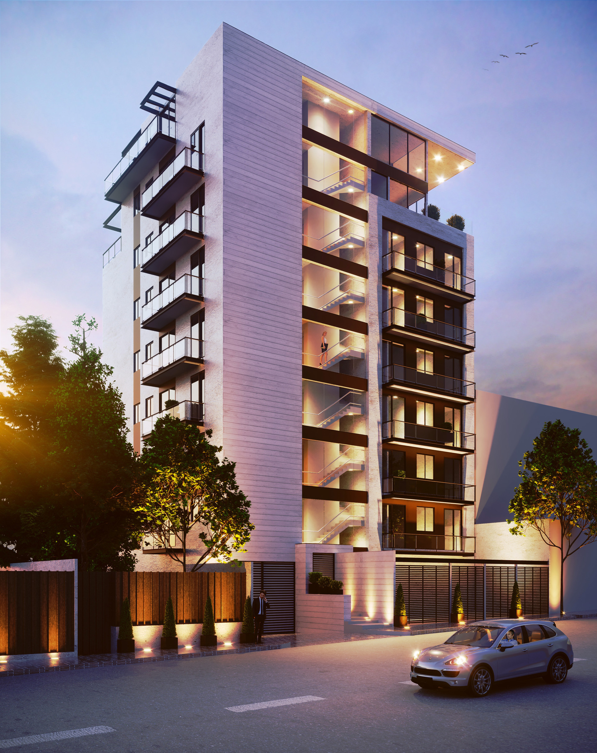 ArtStation - "Las Flores" Building- Arch Viz