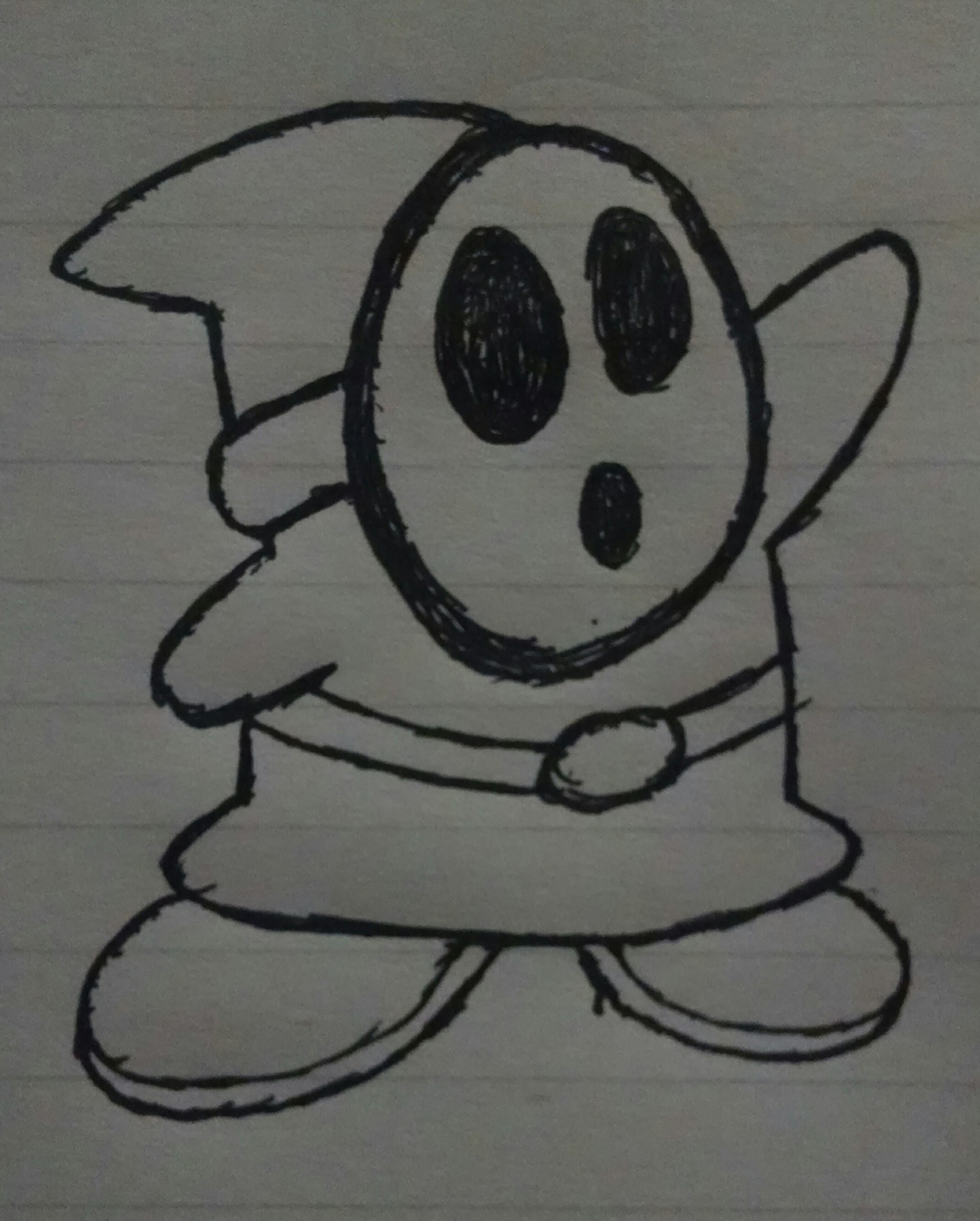 shy guy coloring