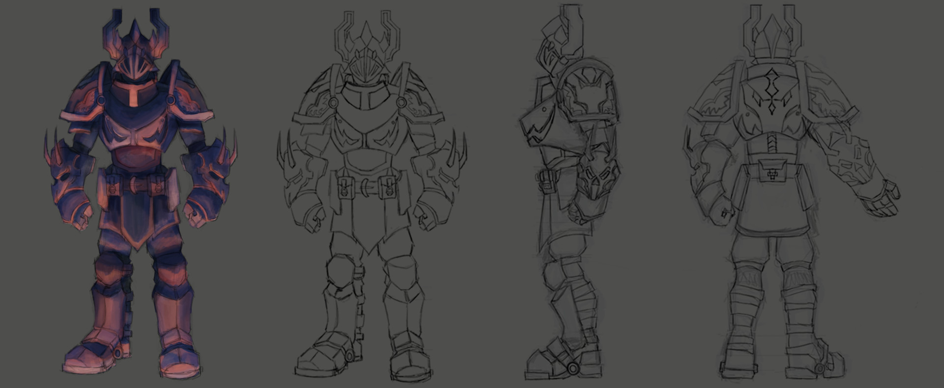 ArtStation - Dread Knight Turnaround