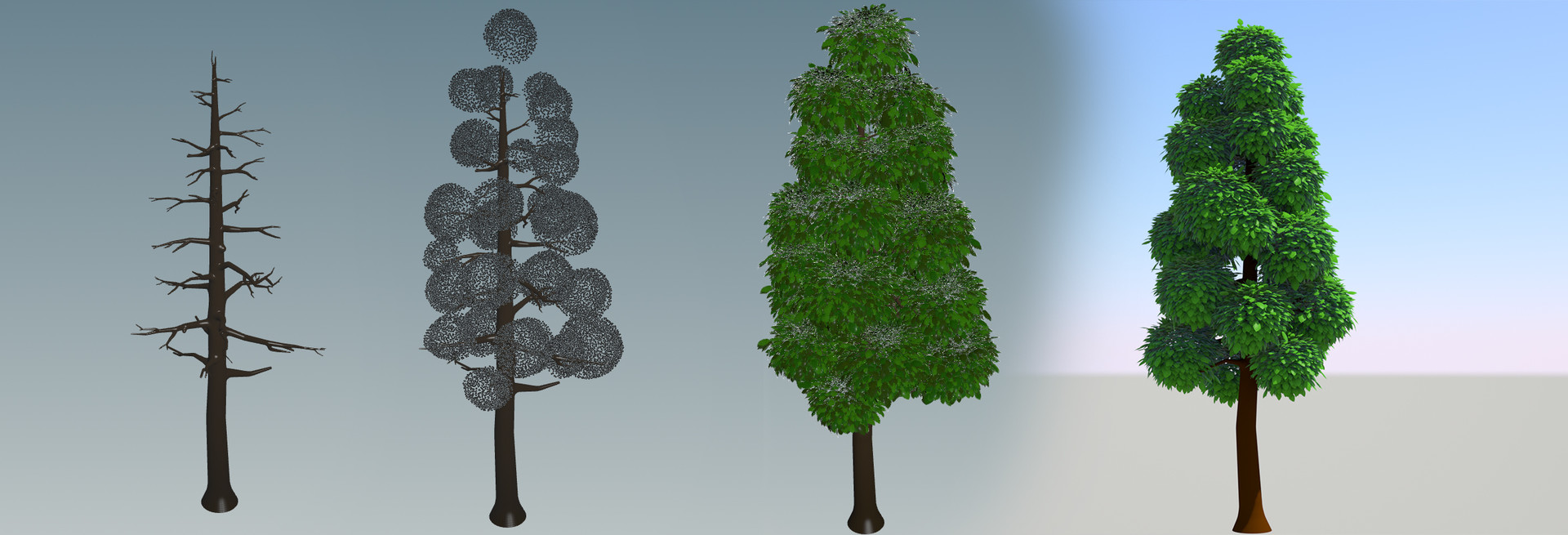 Sercan Yasar - Houdini Procedural Tree Leaf Setup
