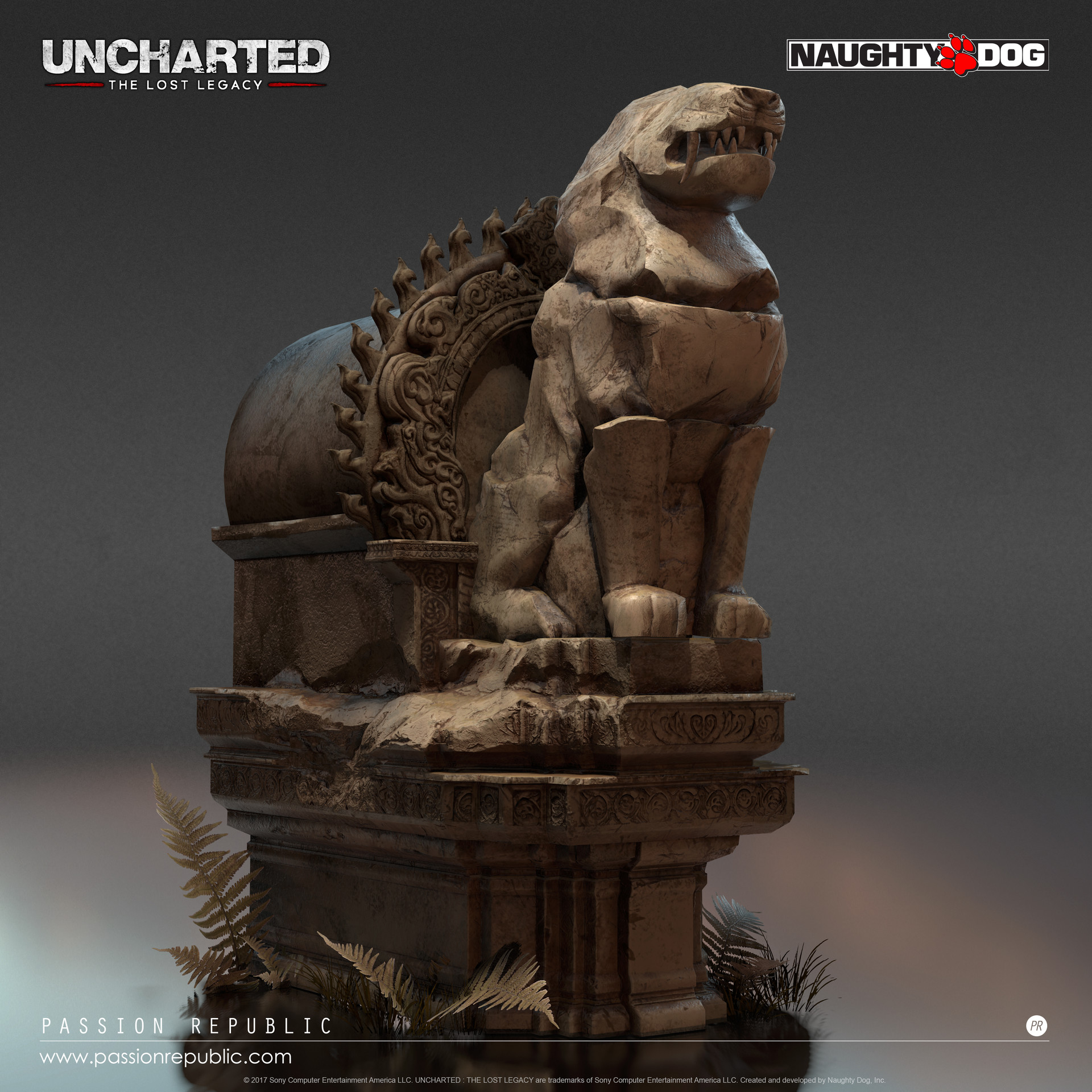 Ian Yong Xian An - Uncharted: The Lost Legacy - Broken Lion Statue