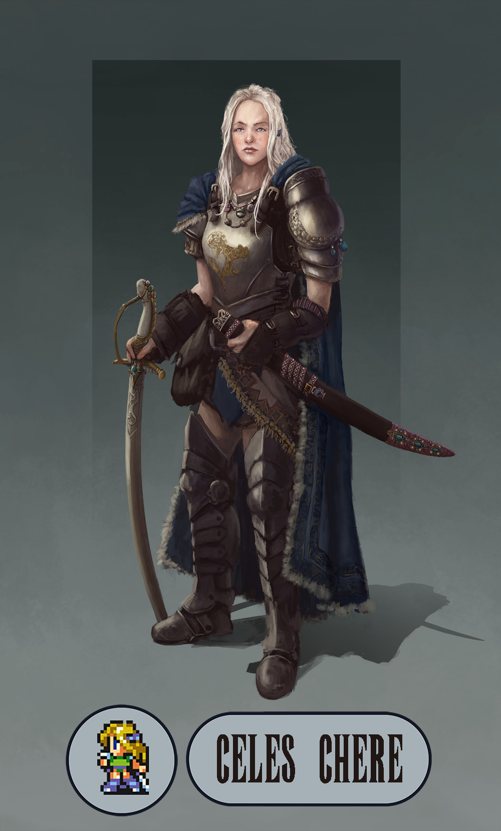 ArtStation - FF6 Redesign - Celes Chere