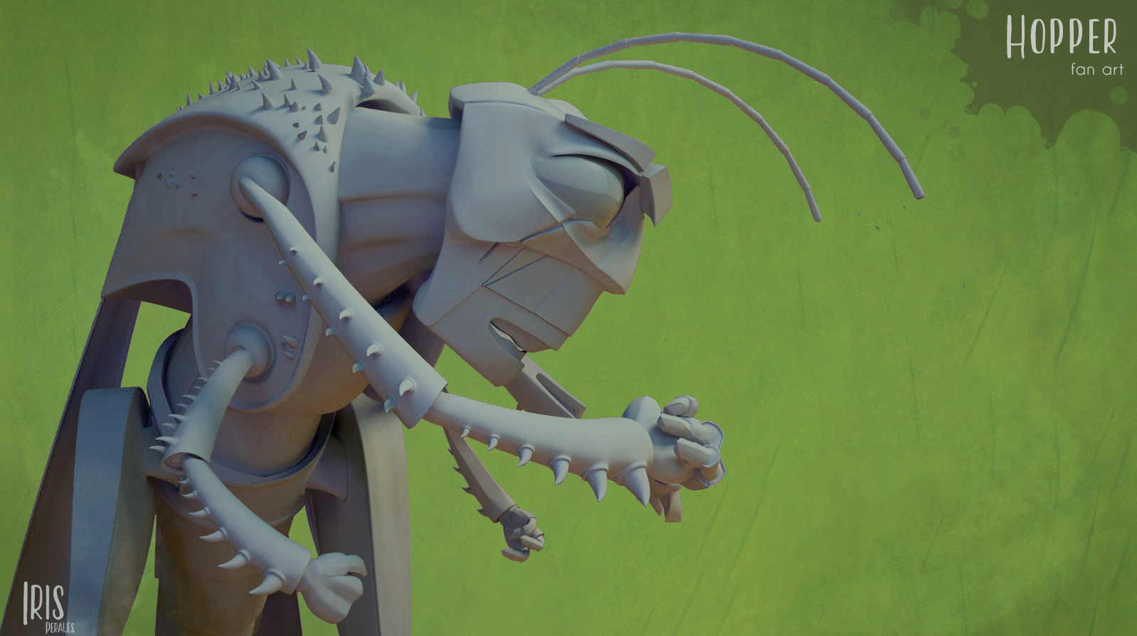 Iris Perales - Hopper (A bug's life fanart)