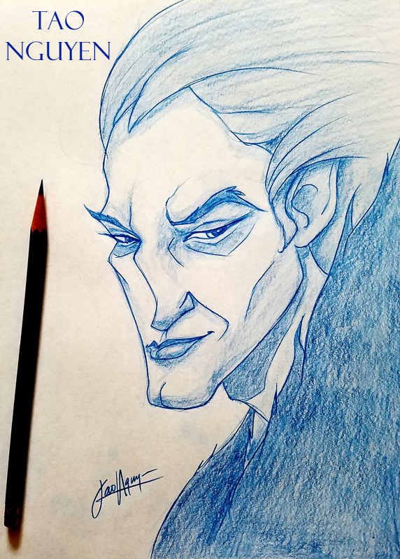 vampire sketch drawing