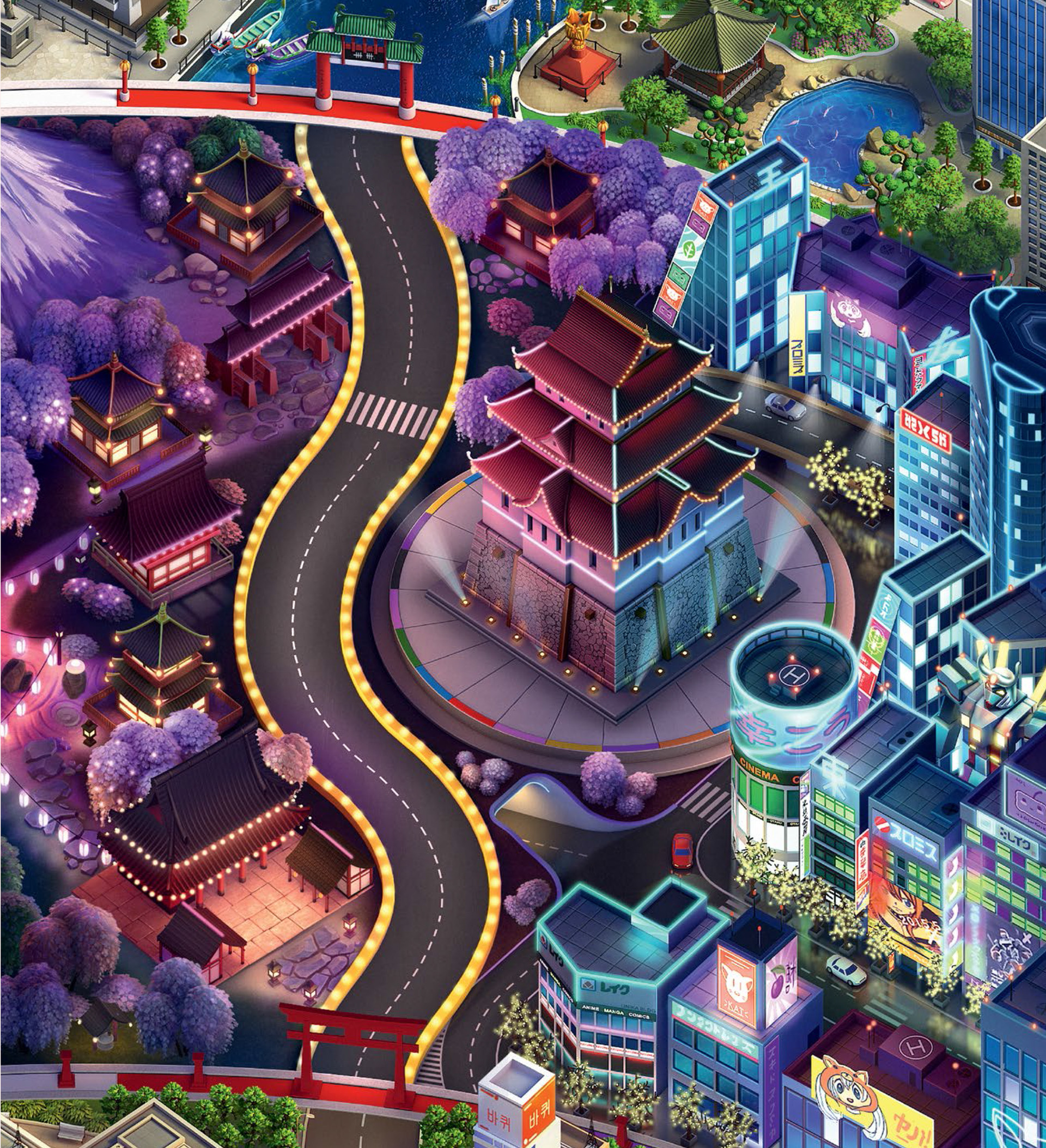 ArtStation - Tokyo, Japan (Wheel of Fortune)