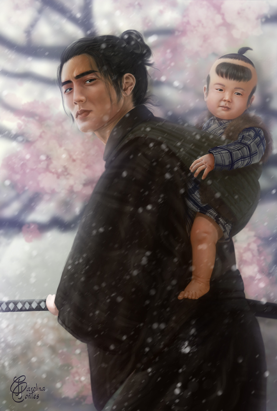ArtStation - Itto Ogami and Daigoro