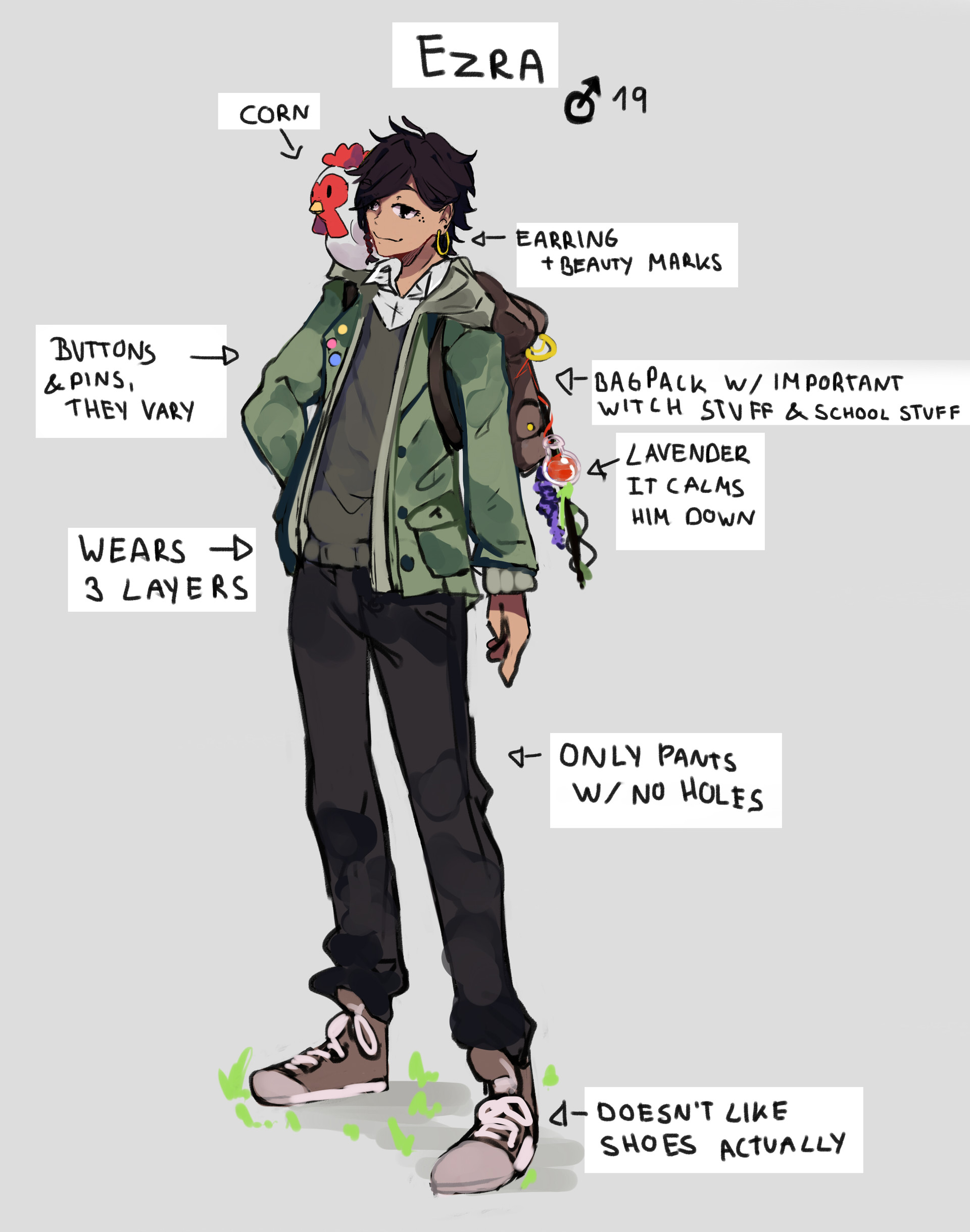 Izzy N. - Character Design - Personal [Ezra]