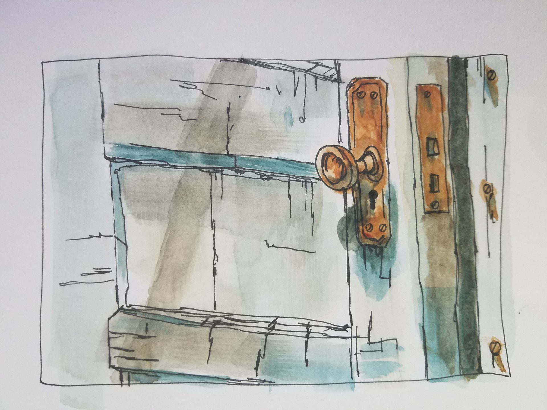 ArtStation - Watercolor Door