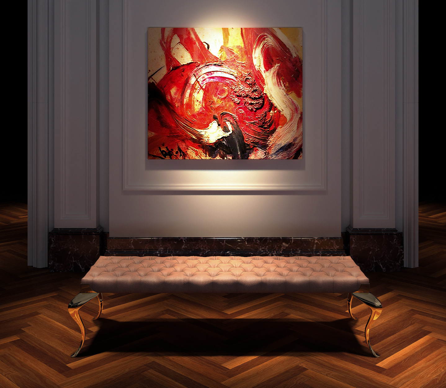 Calvin Ng - Bench in an Art Gallery