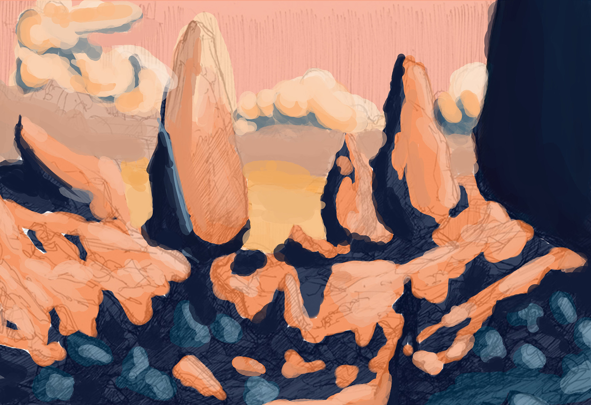 ArtStation - Rock Digital Artwork