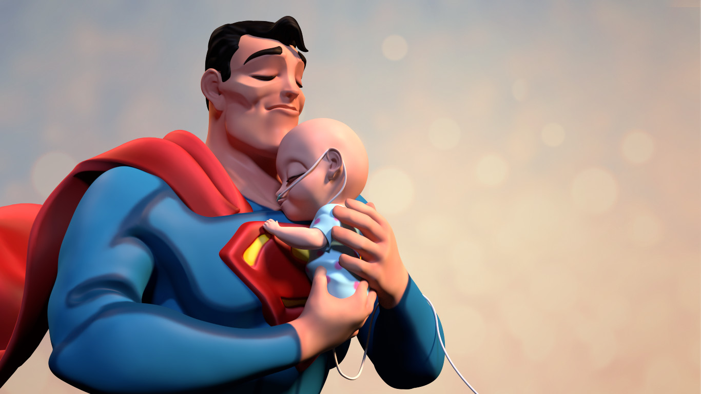 ArtStation - Superman Vs Cancer