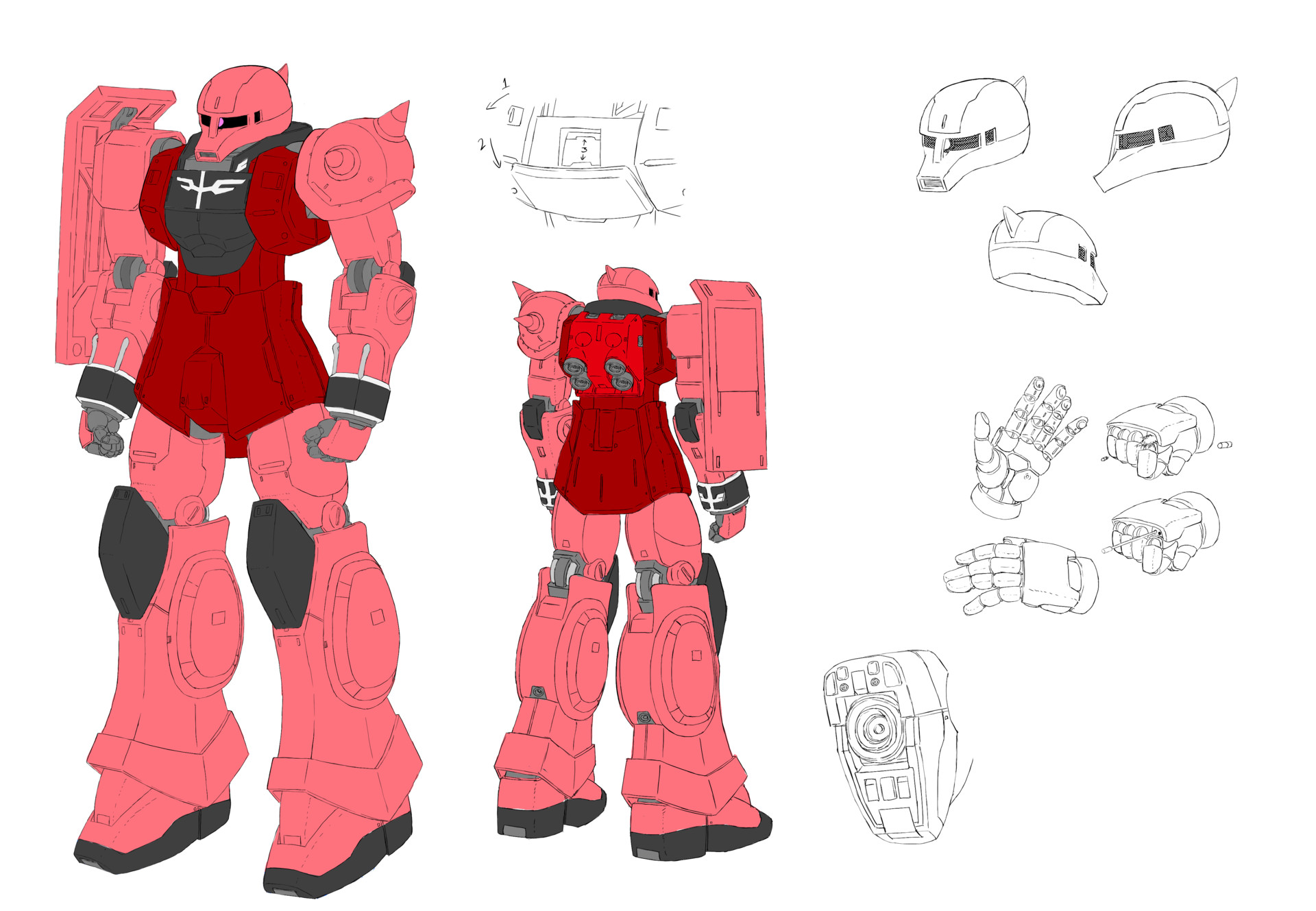 ArtStation - Custom Zaku I's