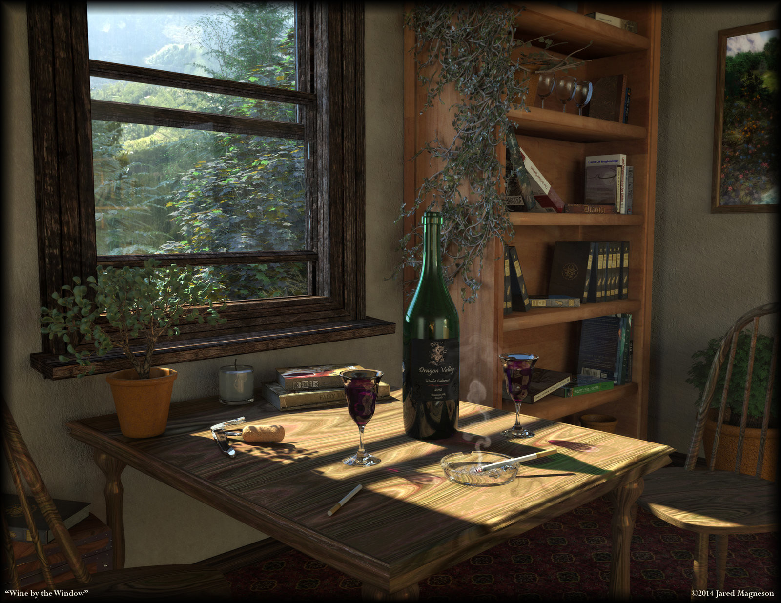 ArtStation - Wine by the Window
