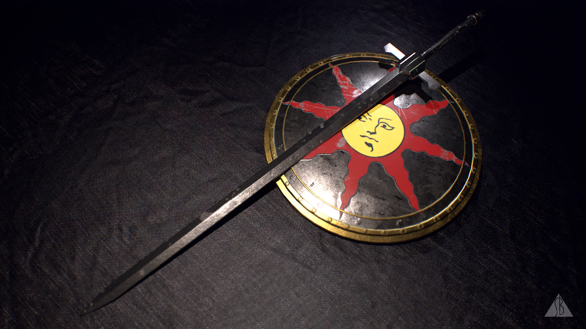 ArtStation - sunlight sword and shield