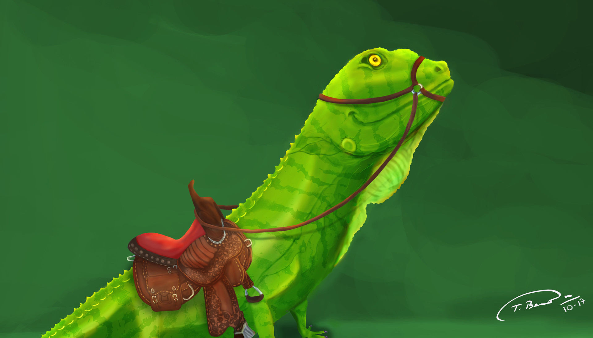 ArtStation - Lizard for Ride!