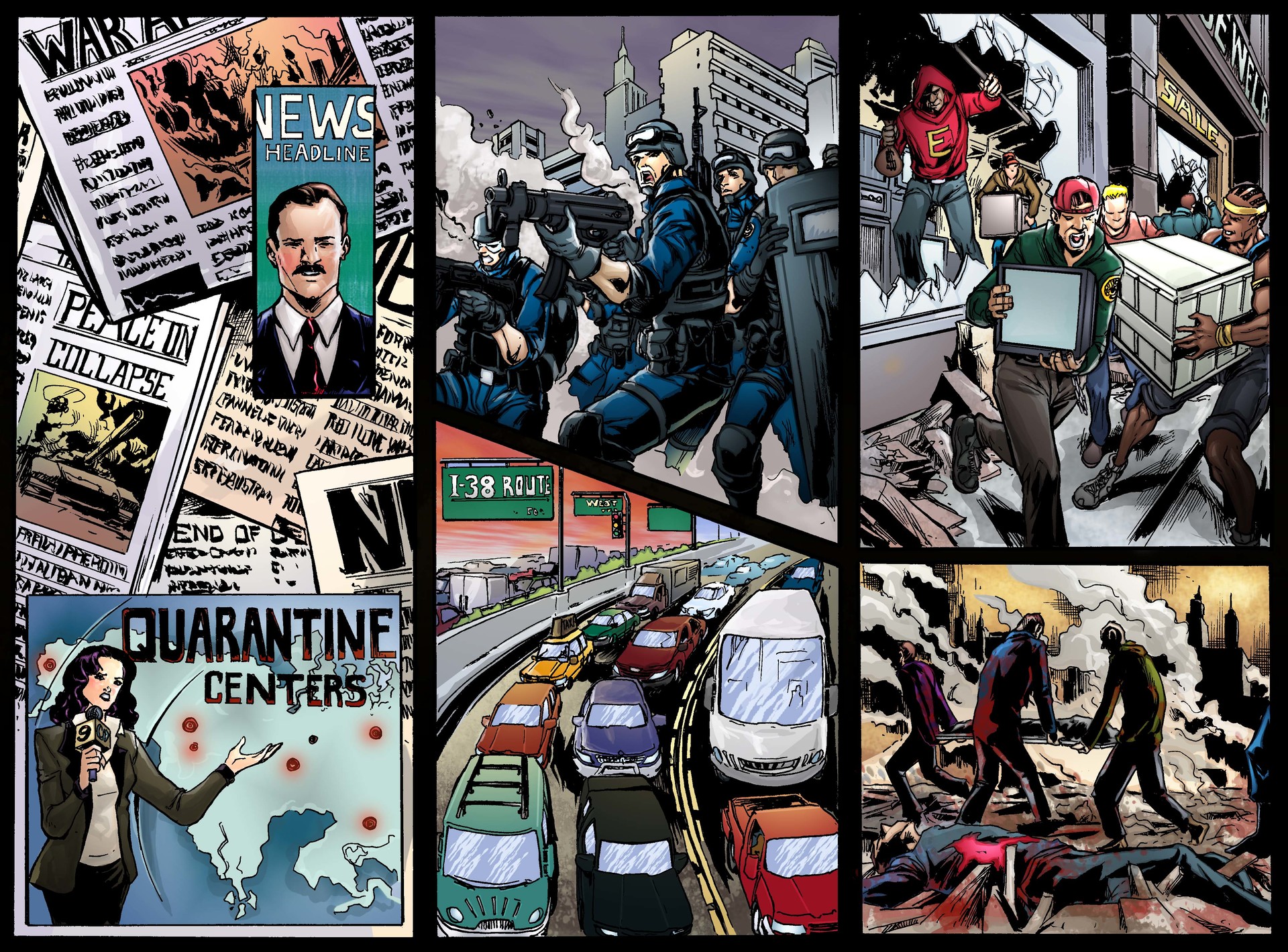 ArtStation - Zombie mobile Game Scene-cuts