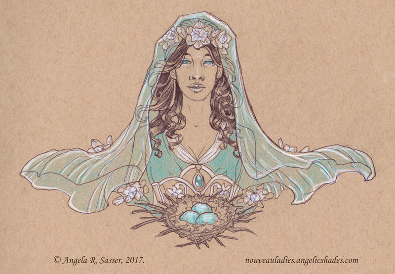 ArtStation - Inktober - The Lady of Resurrection