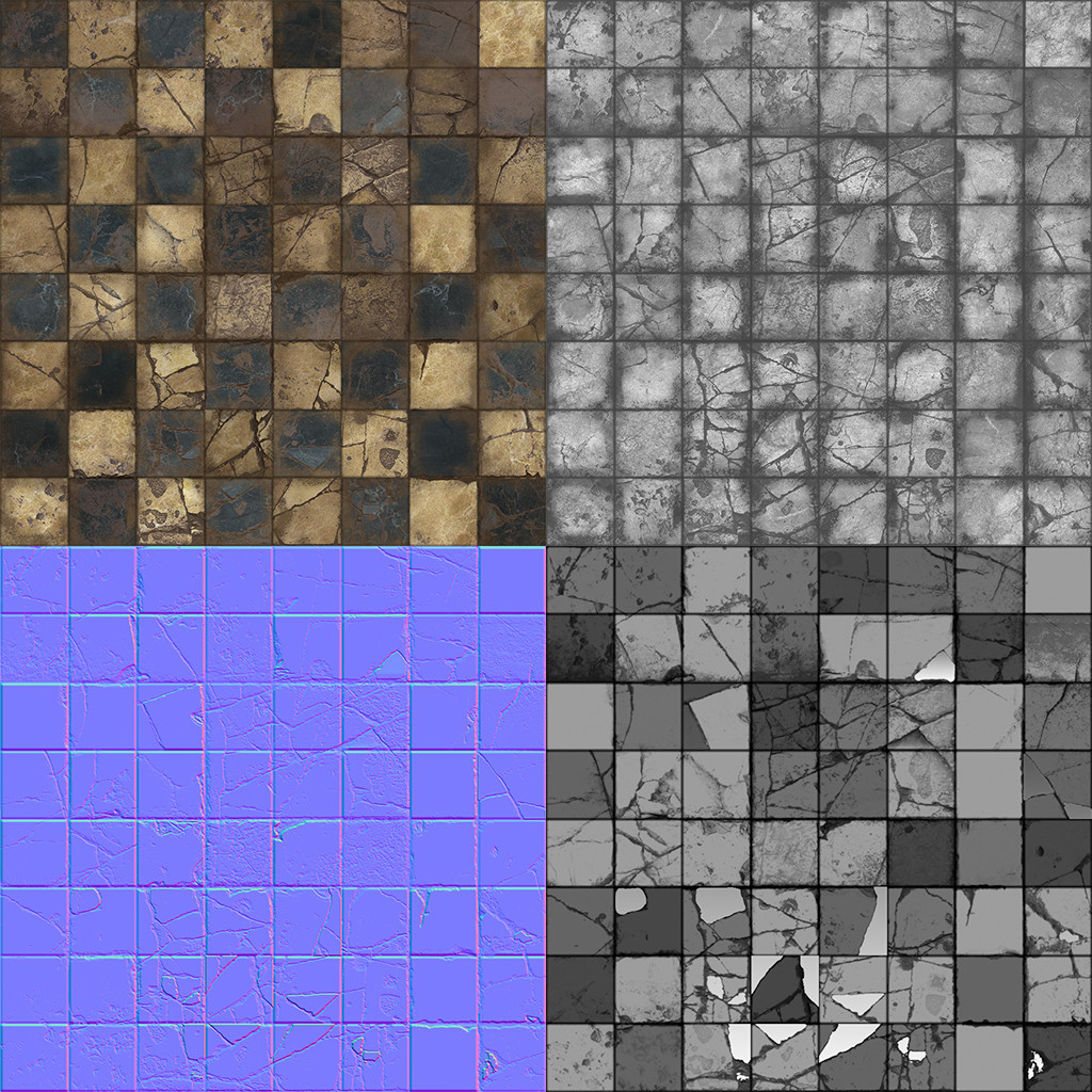 Delds Dav - Checkerboard Floor Tiles