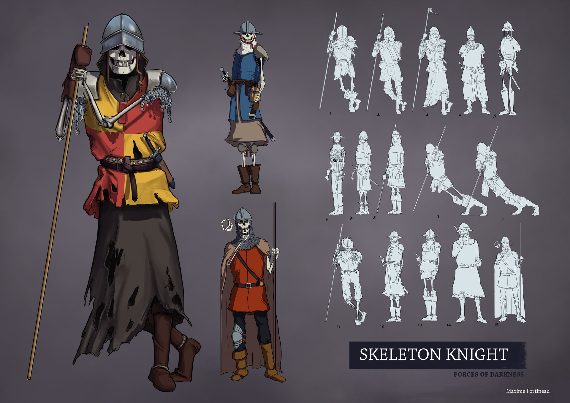 ArtStation - Skeleton Knights