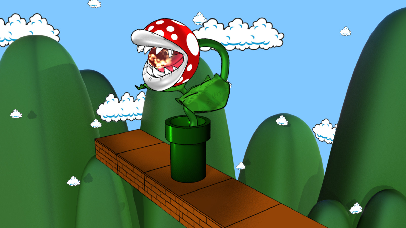 Carsayan D Asakura - Planta Carnivora de Mario Bros. / Mario Bros ...