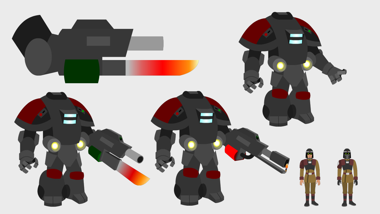 ArtStation - Power Armor with attachments