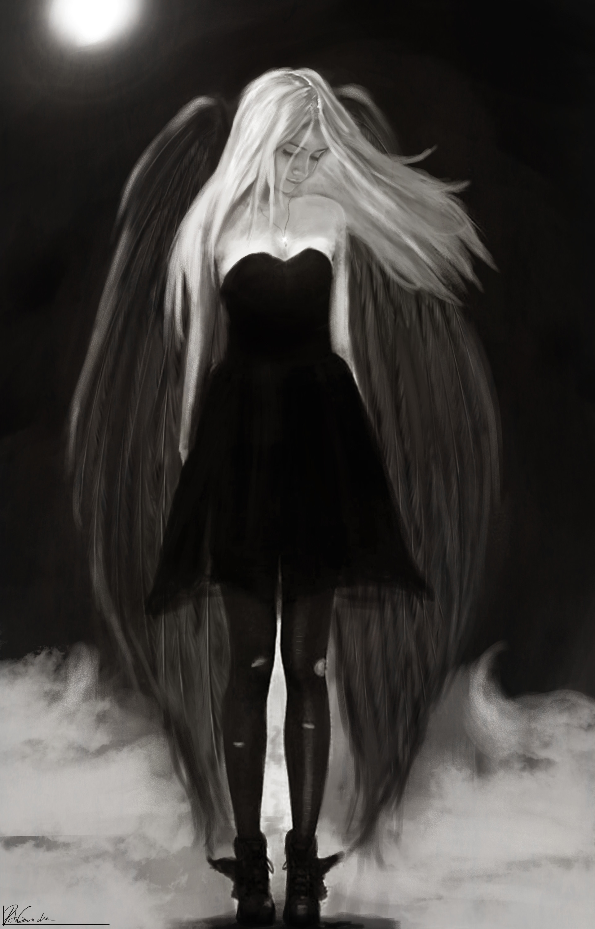 ArtStation - Angel in Darknes