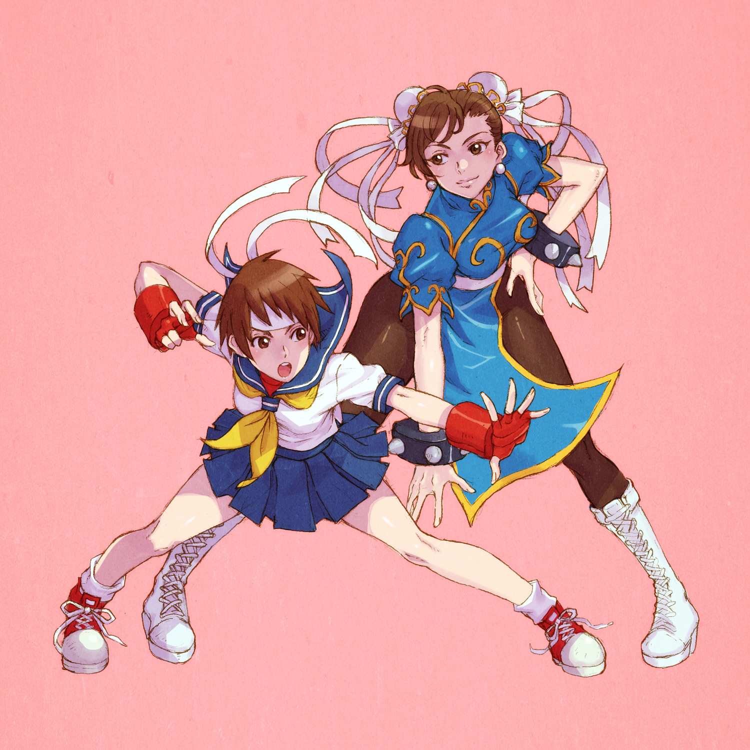 ArtStation - Chun-Li and Sakura
