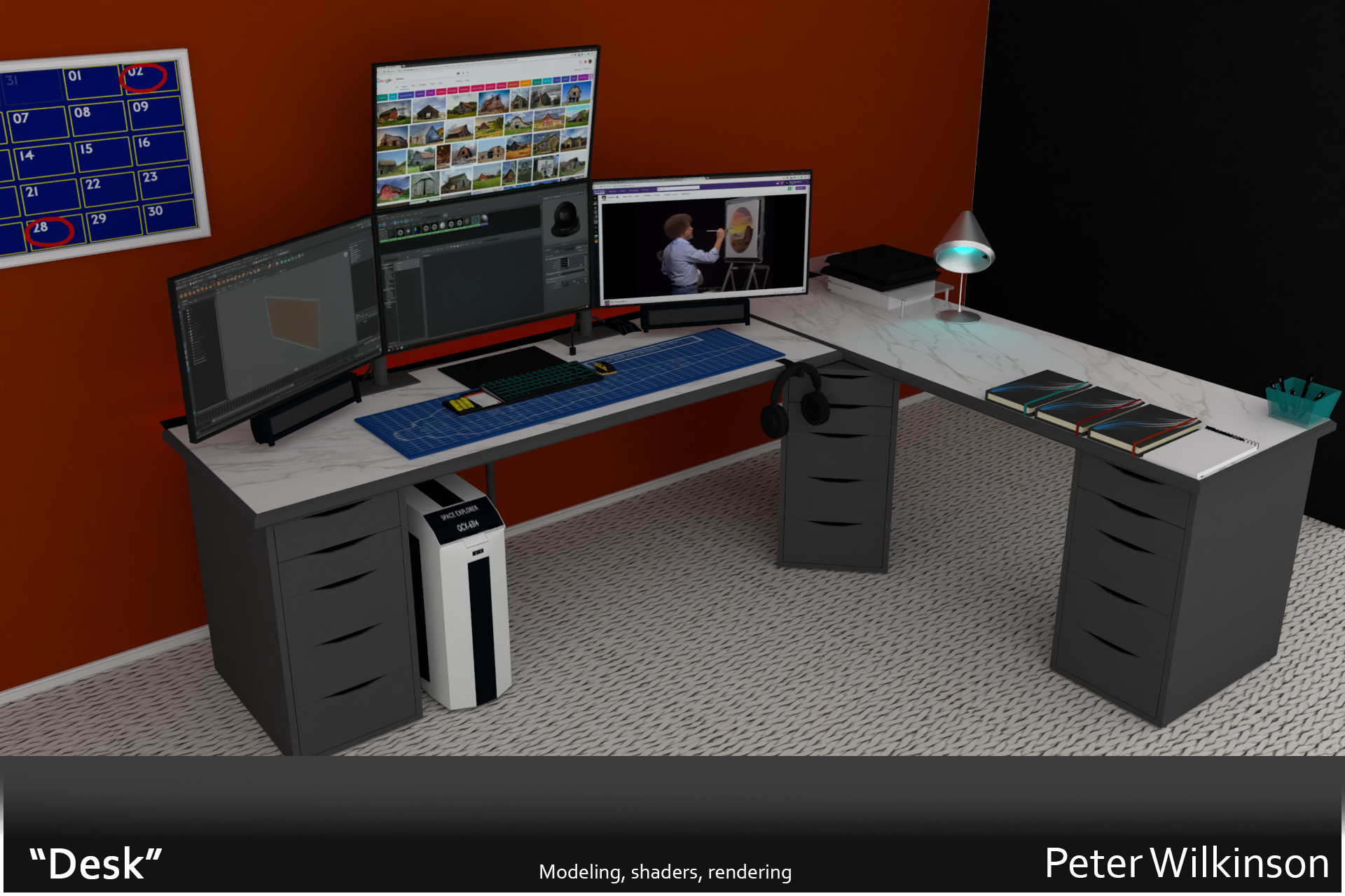 ArtStation - Cluttered Desk