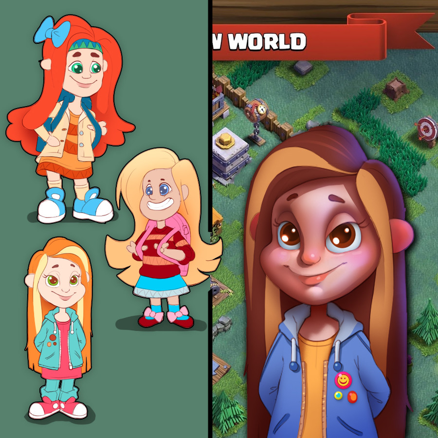 ArtStation - Little girl character design