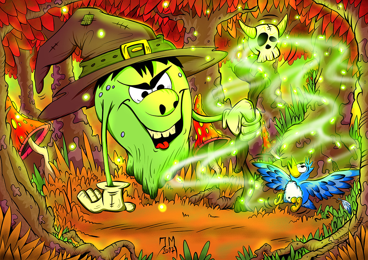 ArtStation - Evil forest wizard