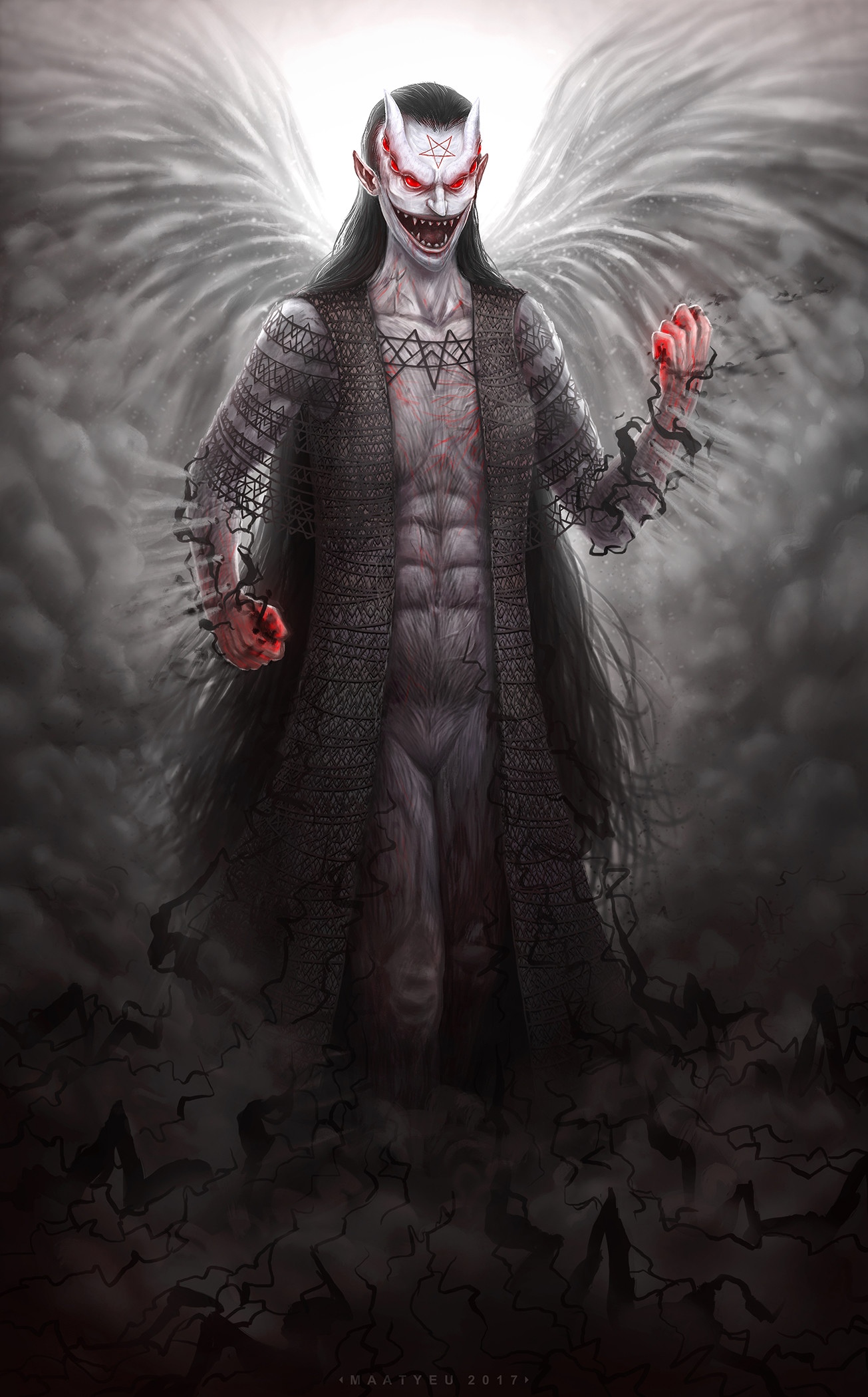 ArtStation - Demon in the smoke