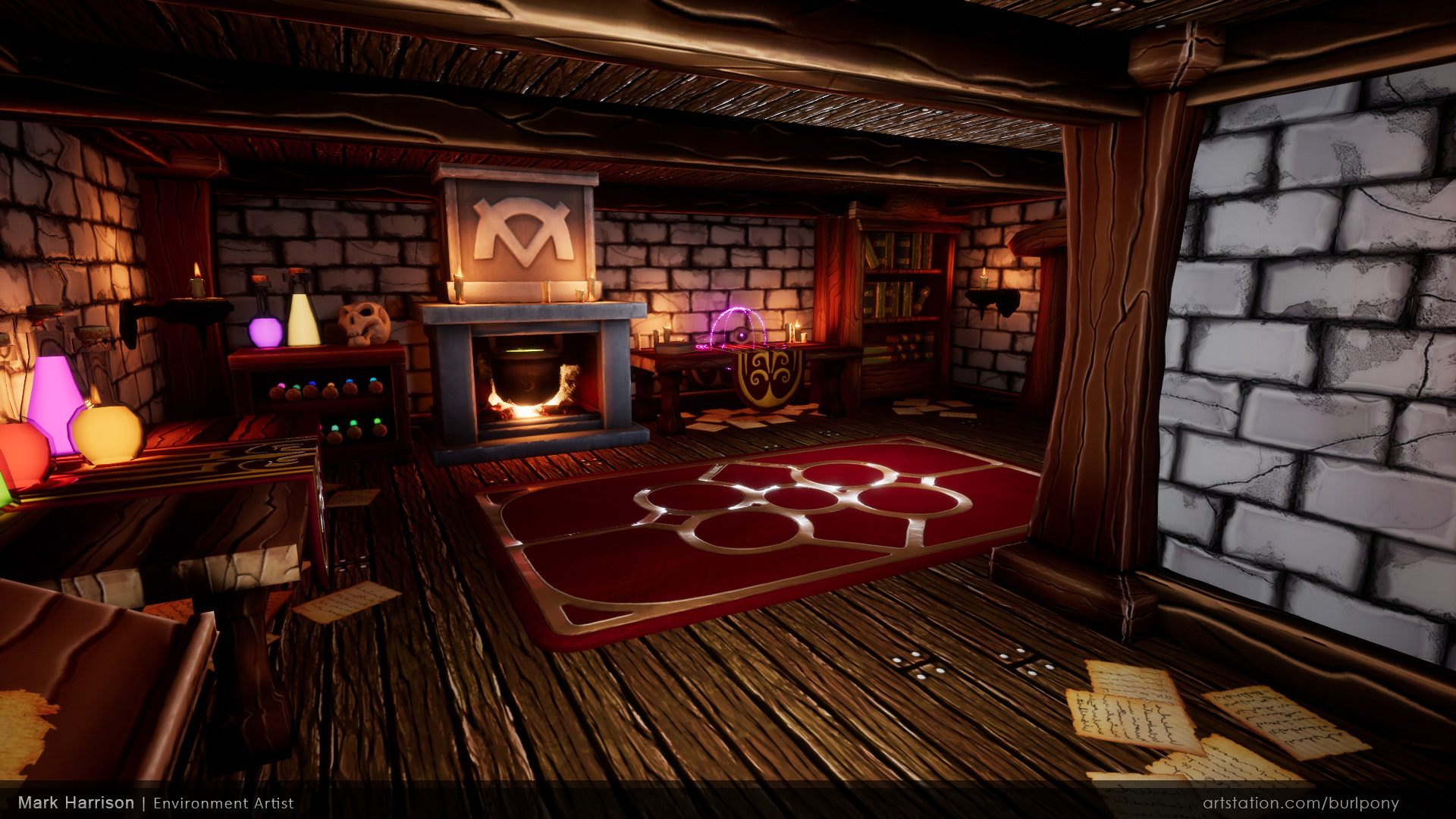 ArtStation - Mage House Interior