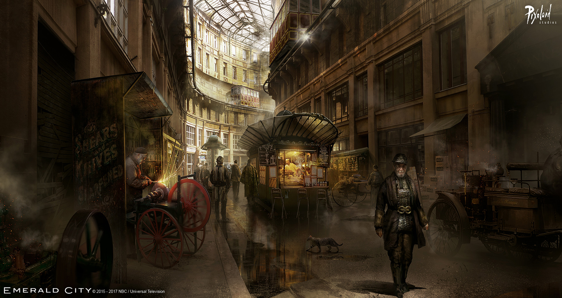 ArtStation - Emerald City - Ev street