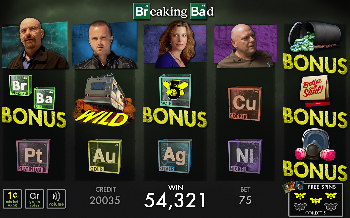 James Mosingo - Breaking Bad slot machine