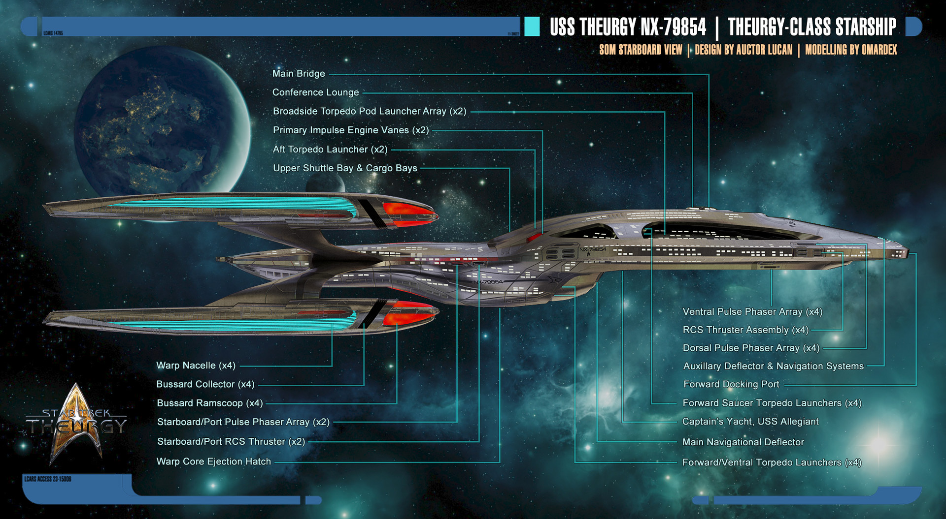 Auctor Lucan - Theurgy-class Starship Schematics