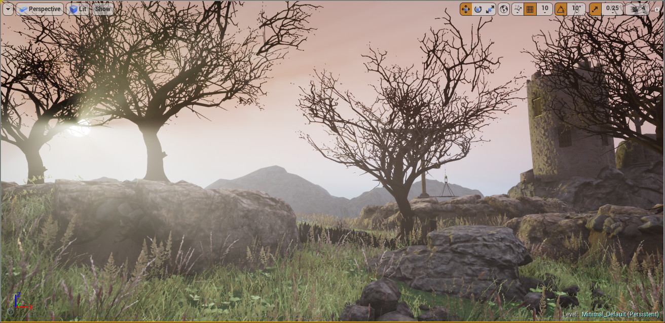 ArtStation - castle outpost ruins