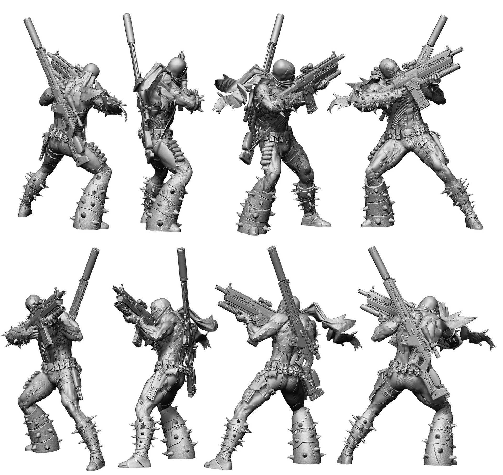 Marcellus Barnes 2 - Commando Spawn 7" action figure