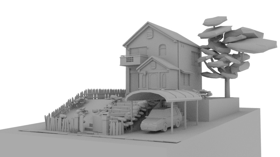ArtStation - Studio Ghibli's 'Ponyo': Sosuke's Home (incomplete)