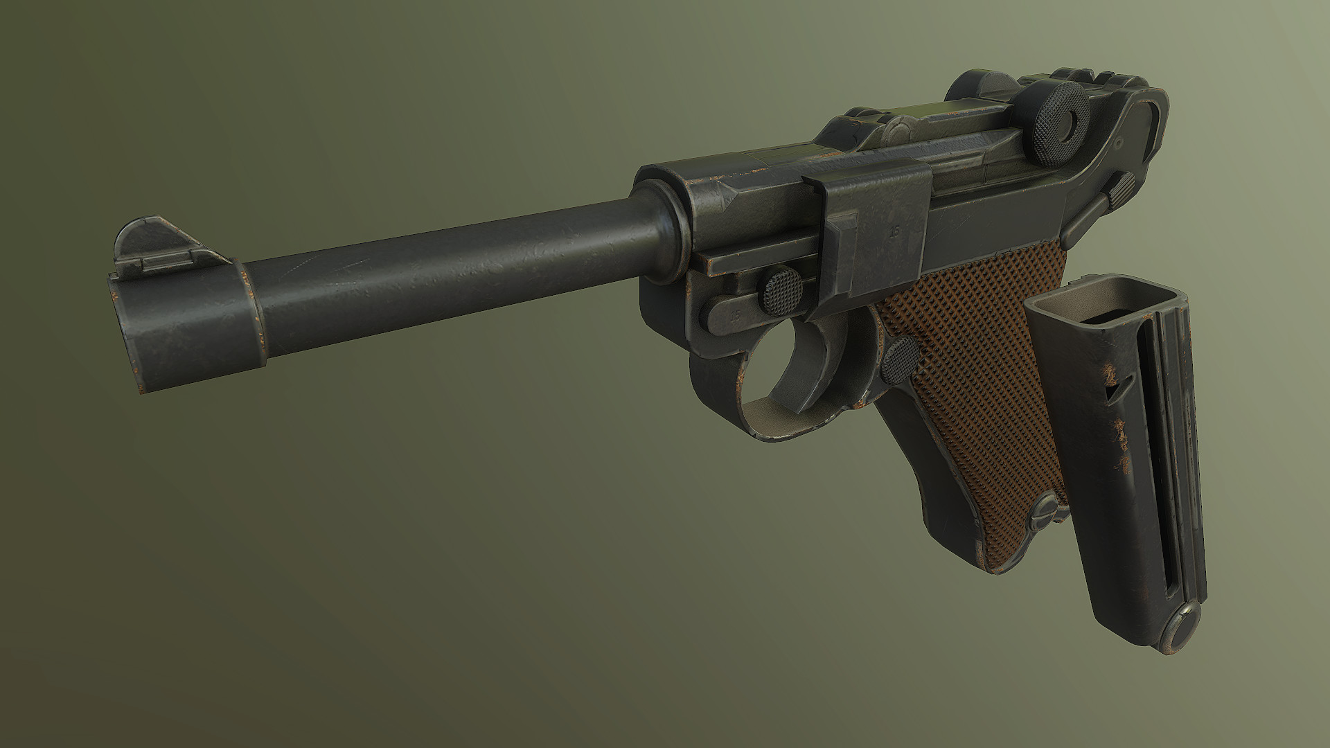 ArtStation - Old P08 Luger