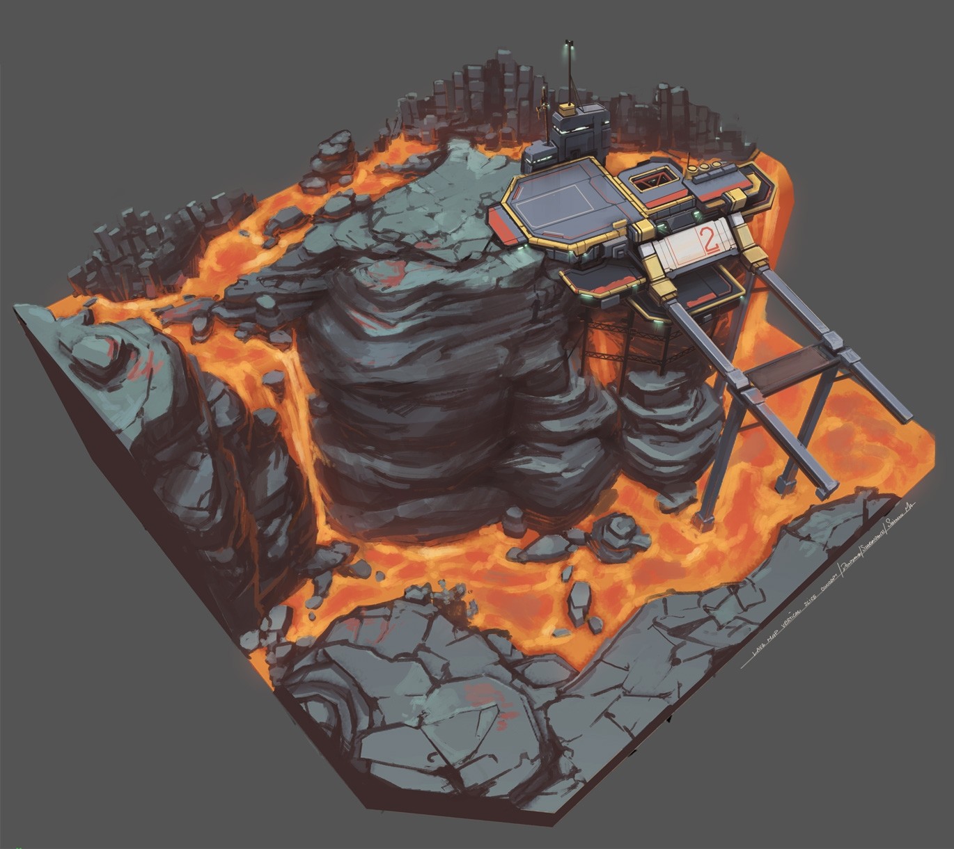 ArtStation - Dropzone Environment Work : 2D & 3D